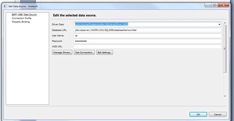 Chaine De Connexion Sql Server Birt