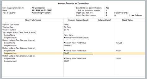 Tally Prime Sales Entry Import from Excel with GST हनद म The Digital Anjali