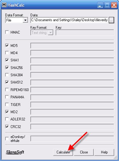 Verifying File Integrity By Calculating The Files Hash