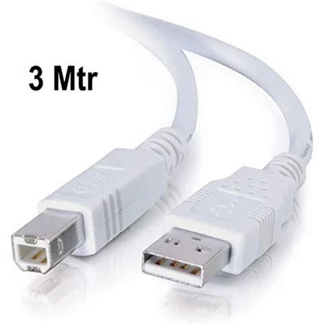 3 Mtr Usb Printer Cable At ₹ 125piece Usb Printer Cable In Valsad