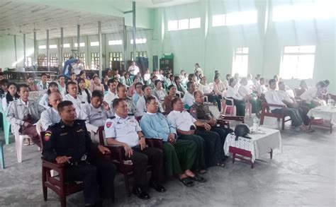 ၁၀၄ နှစ်မြောက် အမျိုးသားအောင်ပွဲနေ့အခမ်းအနားကို ဖြူးမြို့နယ်တွင် ကျင