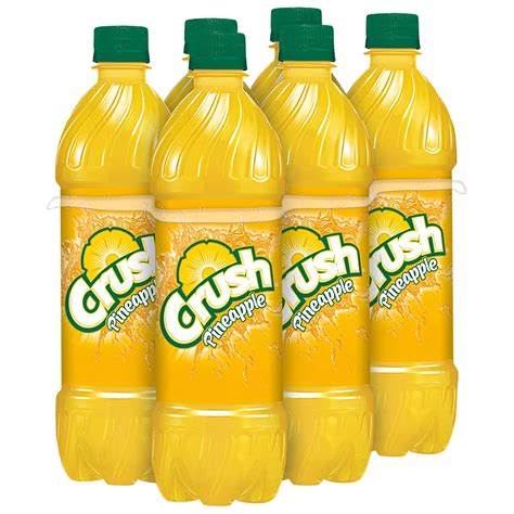 Crush Pineapple Soda 169 Oz Bottles Shop Soda At H E B