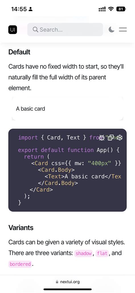 Bug Card Shadow Not Working In Latest Safari On Mac · Issue 764