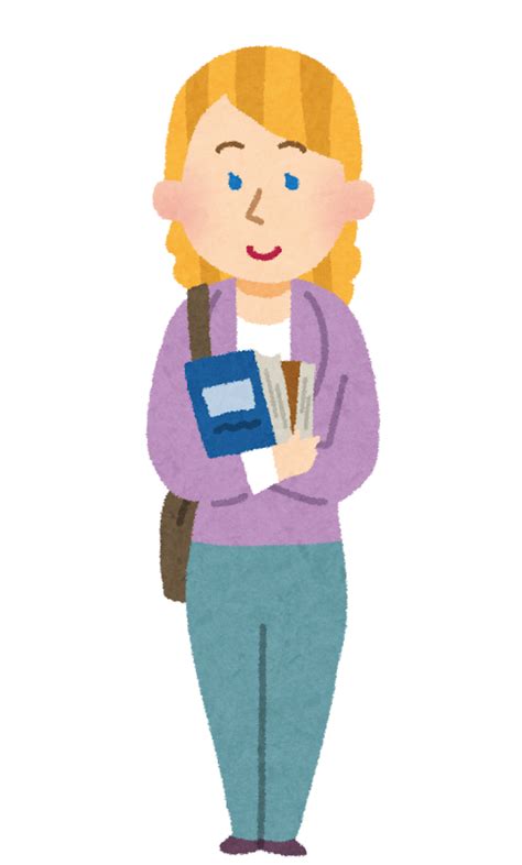 外国人留学生のイラスト女性 かわいいフリー素材集 いらすとや
