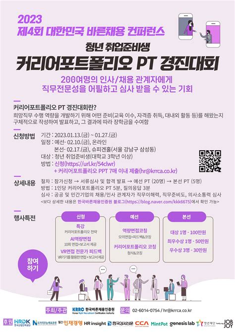 청년 취업준비생 커리어포트폴리오 Pt 경진대회 공모전 대외활동 링커리어