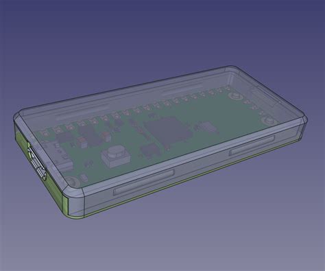 Raspberry Pi Pico Snap Together Case With Slot For 6 Wire Ribbon Cable By Glabifrons Download