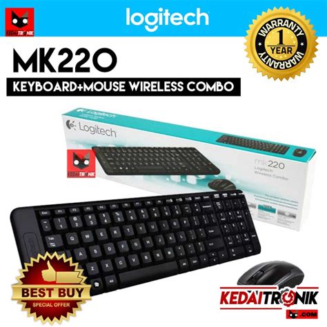 Jual Keyboard Mouse Logitech Mk220 Wireless Combo Usb Mk 220 Bundle Ori Kota Surabaya
