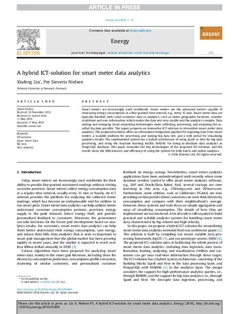 pdf a hybrid ict solution for smart meter data analytics xiufeng