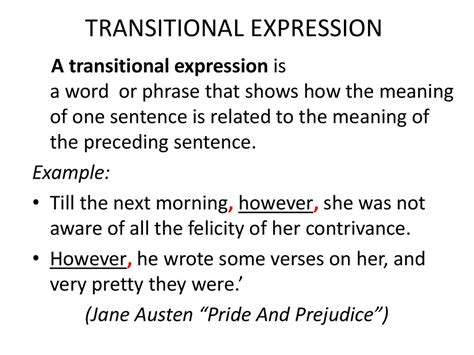 Transitional Expression Online Presentation