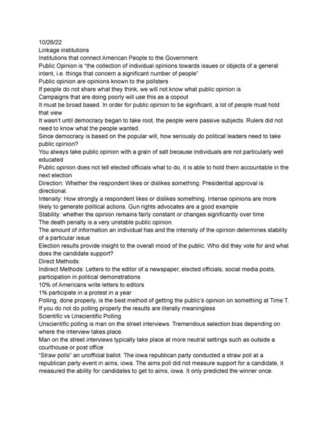 Perdew Intro To Gov Notes Unit 3 10 26 Linkage Institutions Institutions That Connect