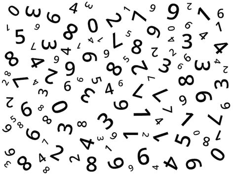 Random Number Backgroundvector Design Pattern Premium Vector