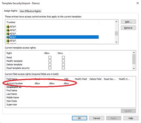 Template Vs Field Rights Laserfiche Answers
