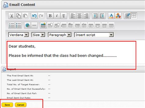 How To Send Email To A Specific Class
