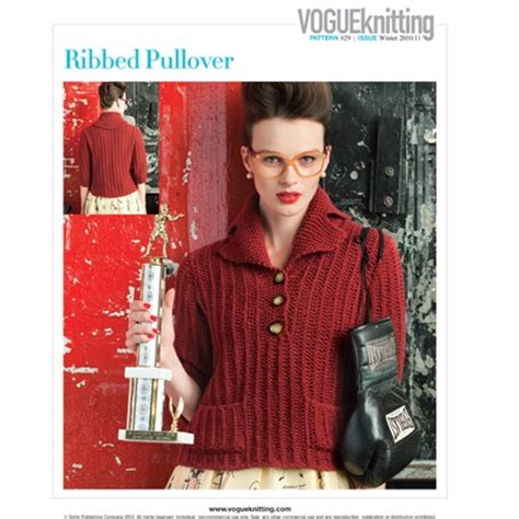Ribbed Pullover Vogue Knitting