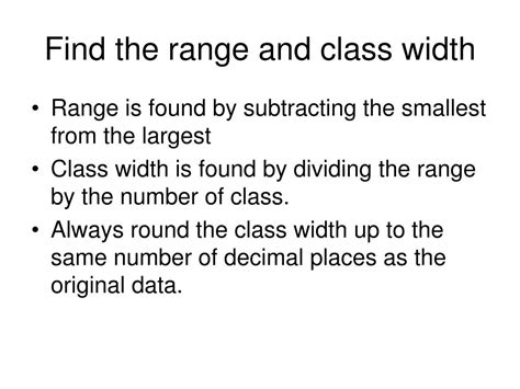Ppt Making A Frequency Distribution And Histogram Powerpoint