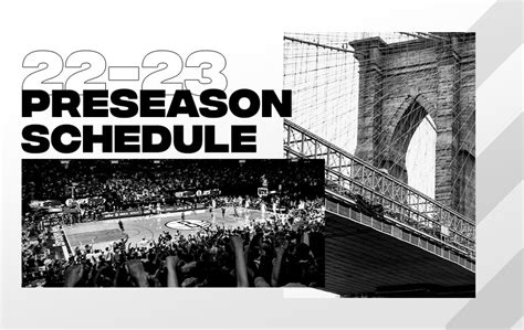 Brooklyn Nets Announce Preseason Schedule Brooklyn Nets