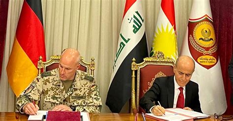 وەزارەتی پێشمەرگه و هێزەکانی ئەڵمانیا رێککەوتنامەیەکی هاوبەش واژوو دەکەن