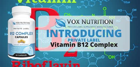 Introducing Private Label Vitamin B12 Complex Vox Nutrition