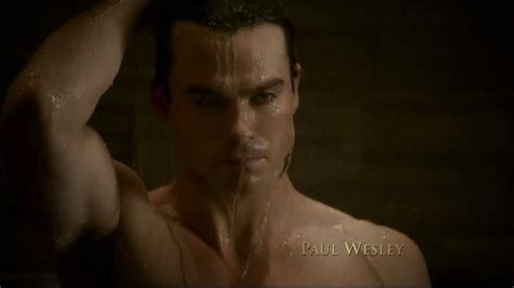 The Vampire Diaries S02e13 Damon In The Shower Youtube