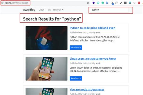Building A Search Functionality Django Blog 9