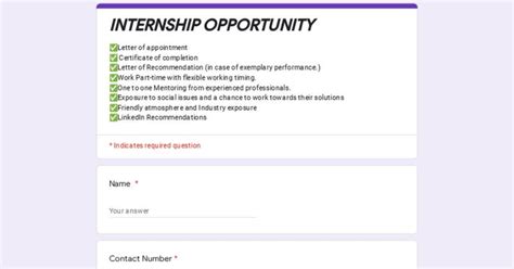 Internship Opportunity Mona Shekhawat