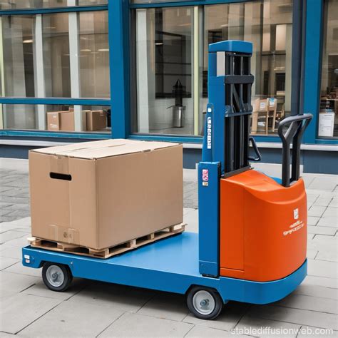 Ergonomic Loading Cart With Hydraulic System Stable Diffusion Online