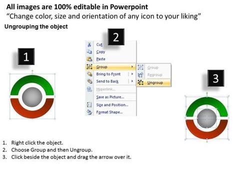 Business Framework Model Ring Chart Diagram 2 Stages Strategy Diagram