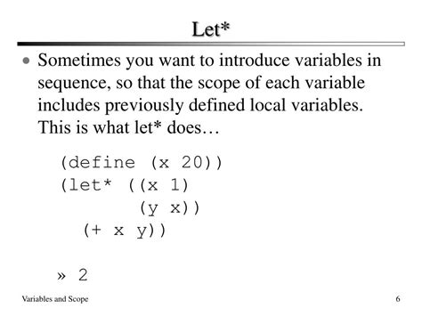 ppt understanding lexical variables and scope in comparative