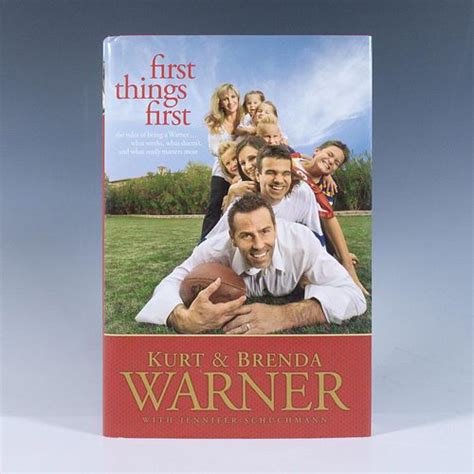 First Edition Signed Kurt And Brenda Warner Book First Things First Sold