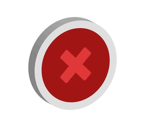Premium Vector Reject Button