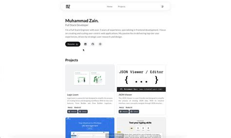 Muhammad Zain 🇵🇸 On Linkedin 🚀 Just Updated My Portfolio Website The Design Is Now Sleek And
