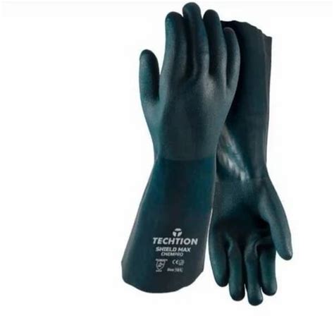 Techtion Plain Industrial Rubber Hand Gloves Finger Type Full