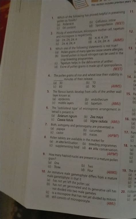 6 The Isobilateral Type Of Microspores Arrangement In Tetrad Is Prese
