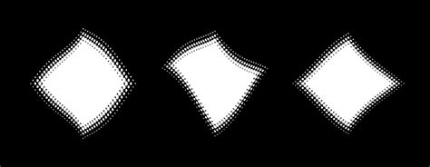 흰색 하프톤 도트 곡선 그라데이션 패턴 텍스처 배경 세트 하프톤 원 점 래스터 텍스처를 사용하는 곡선 점선 마름모 벡터 기술 비행 상징입니다 로고 하프 톤 판매 배너 개체