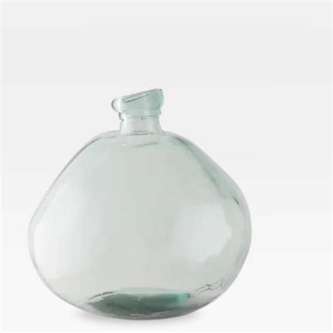 Clear Bubble Glass Vase Woodka Interiors