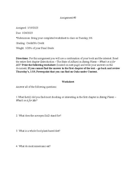 Assignment 3 Ffts Assignment Assigned 119 Due 124