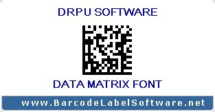 DataMatrix D Barcode Font Generated By DRPU Barcode Generator Tool