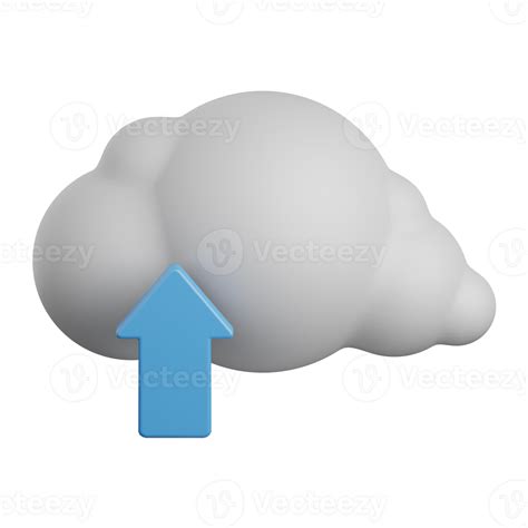 3d Rendering Cloud Upload Isolated Useful For Cloud Network Computing Technology Database