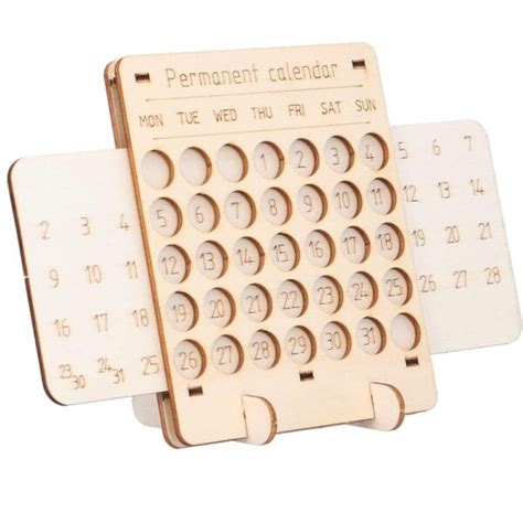 Permanent Calendar Assembly Model Diy Kit Of Mdf Roboticsdna