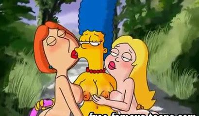 Griffins Plus Simpsons Cartoon Fuck