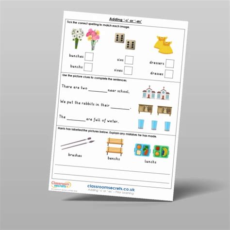 Year 1 Adding Es Prior Learning Resource Classroom Secrets