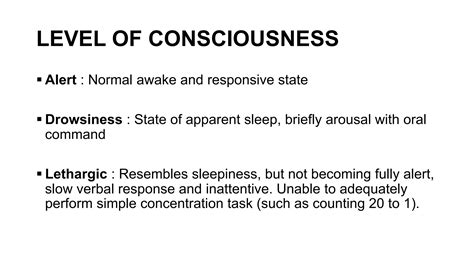 Altered Sensorium Ppt Pptx Brain And Nervous System Disorders Diseases And Conditions