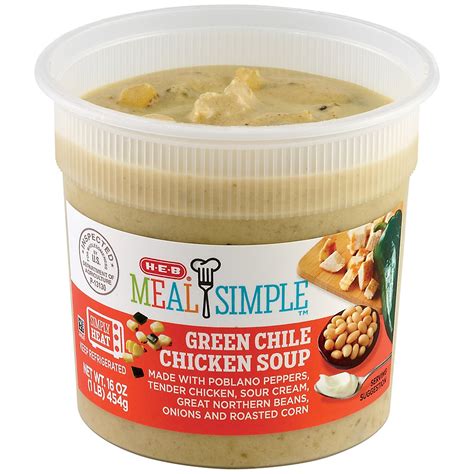 H E B Meal Simple Green Chicken Chili Soup