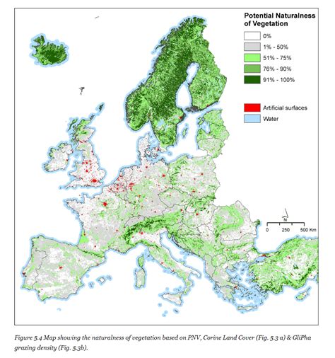 “potential Natural Vegetation” Map Of Europe Tü X Maps On The Web