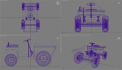 3d Model Front Loader Low Poly Turbosquid 1844881