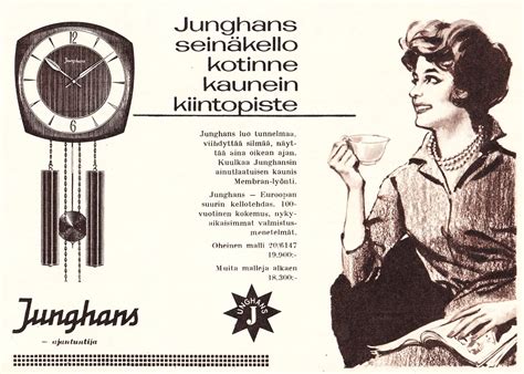 Vanhoja Mainoksia Junghans Kellot