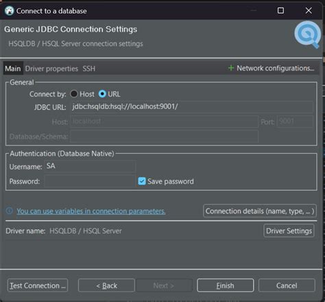 Mendix How To Connect To Built In Hsql Database From Dbeaver