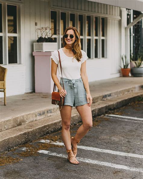 Summer Trend Tie Waist Shorts Livvyland Short Outfits High