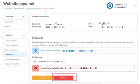 Cara Unblock Ip Address Di Mydomainesia Domainesia