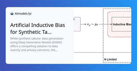 Artificial Inductive Bias For Synthetic Tabular Data Generation In Data